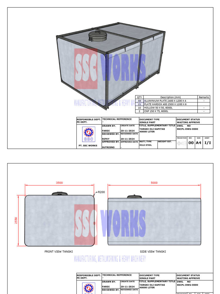 Tangki 40000 Liter | PDF