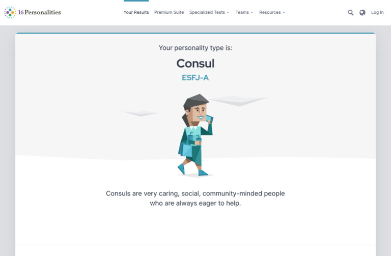 Introduction ESFJ Personality (Consul) 16personalities | PDF