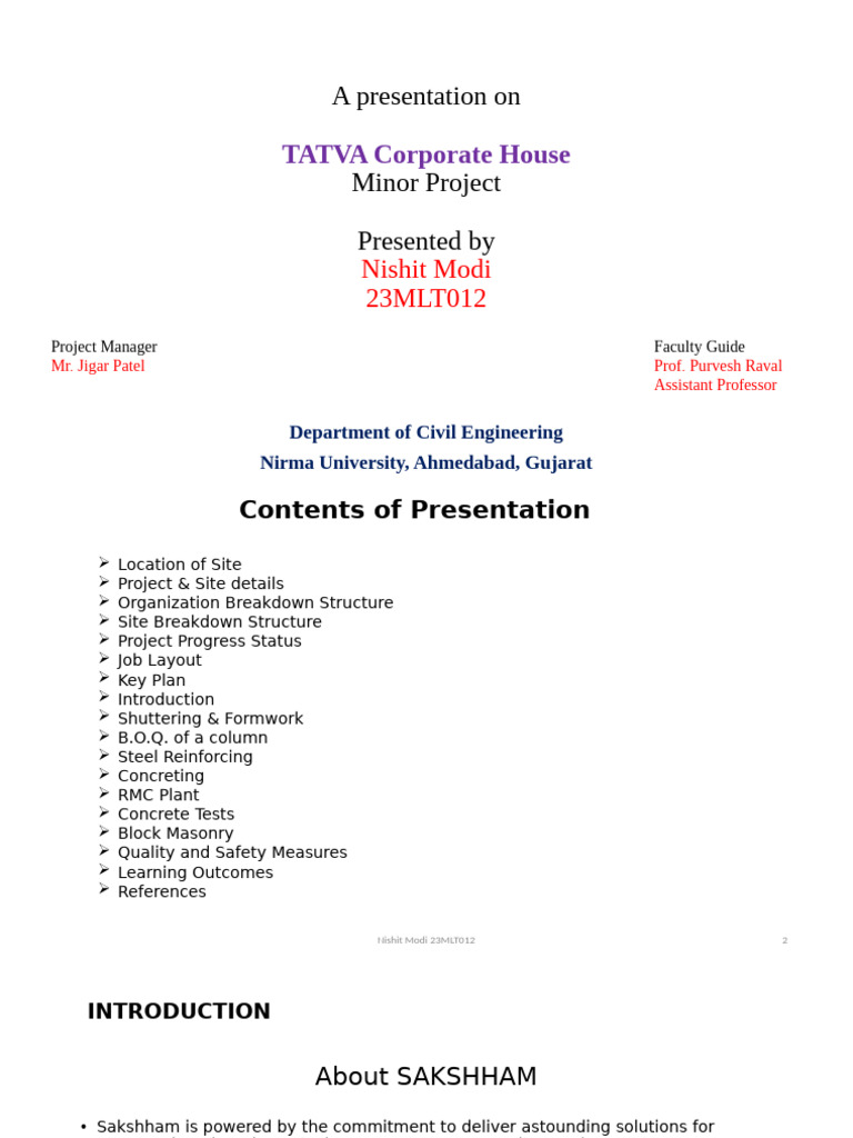 TATVA Project Report | PDF | Concrete | Composite Material