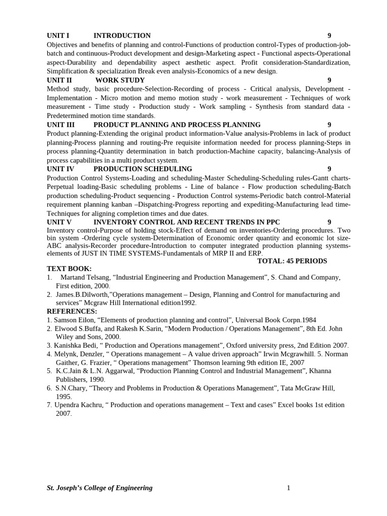 PPCE 12 | PDF | Operations Management | Business