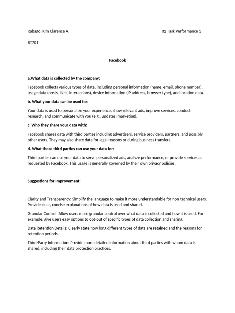 02 Task Performance 1 | PDF