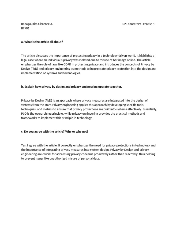 02 Laboratory Exercise 1 | PDF