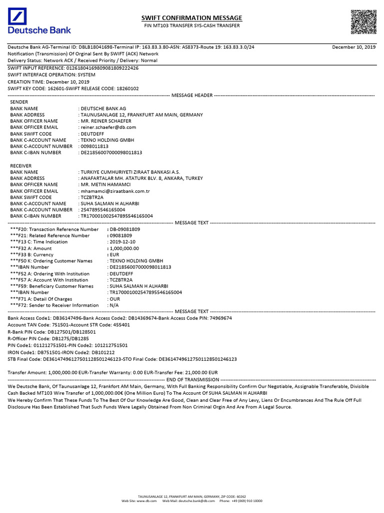 2.DEMT103-SYS | PDF | Wire Transfer | Service Industries