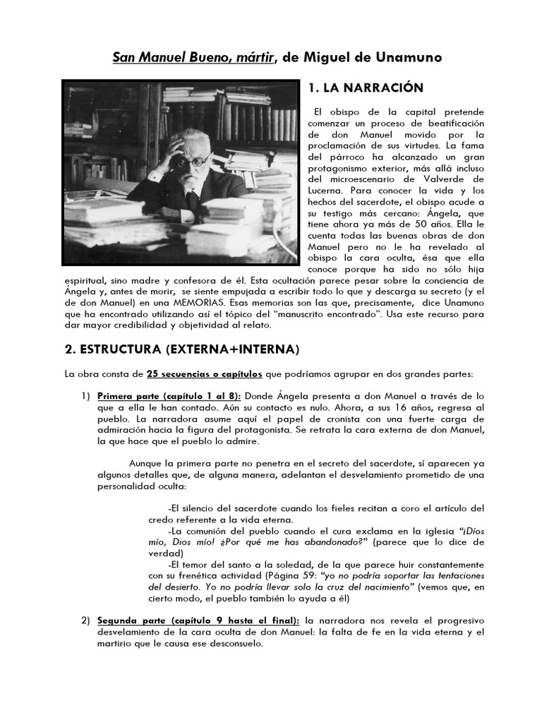 San Manuel Bueno Martir | PDF