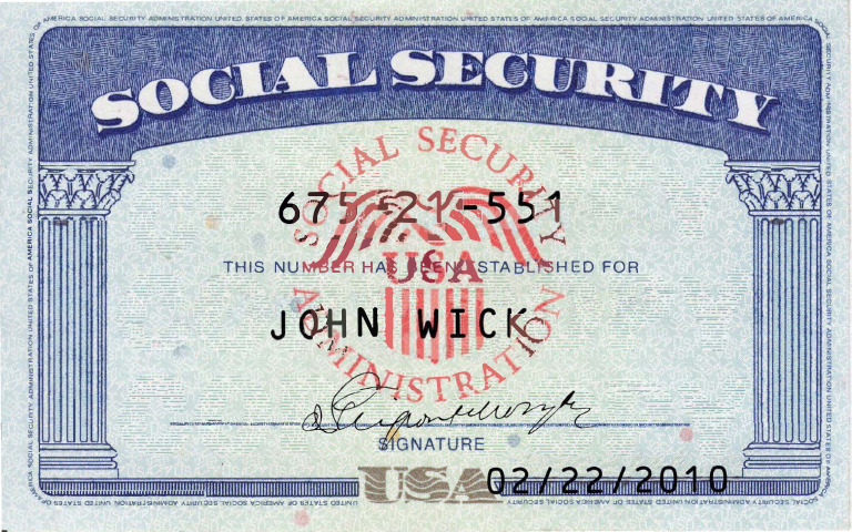 USA Social Security Card PSD Template | PDF