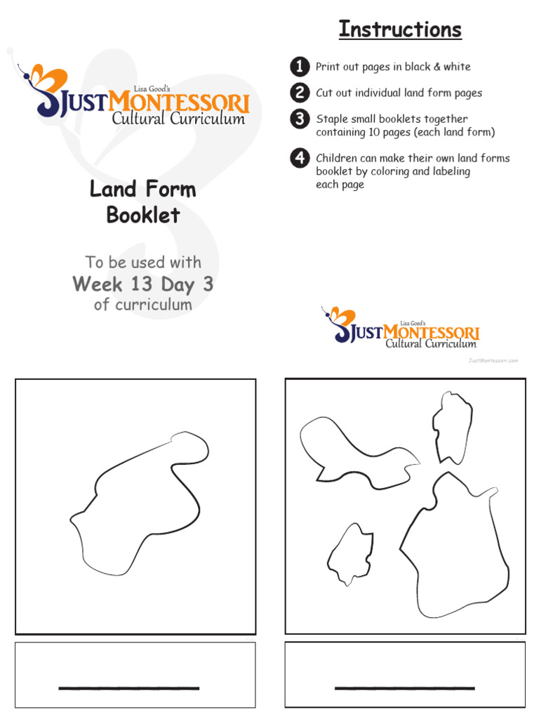 Land Form Booklet | PDF