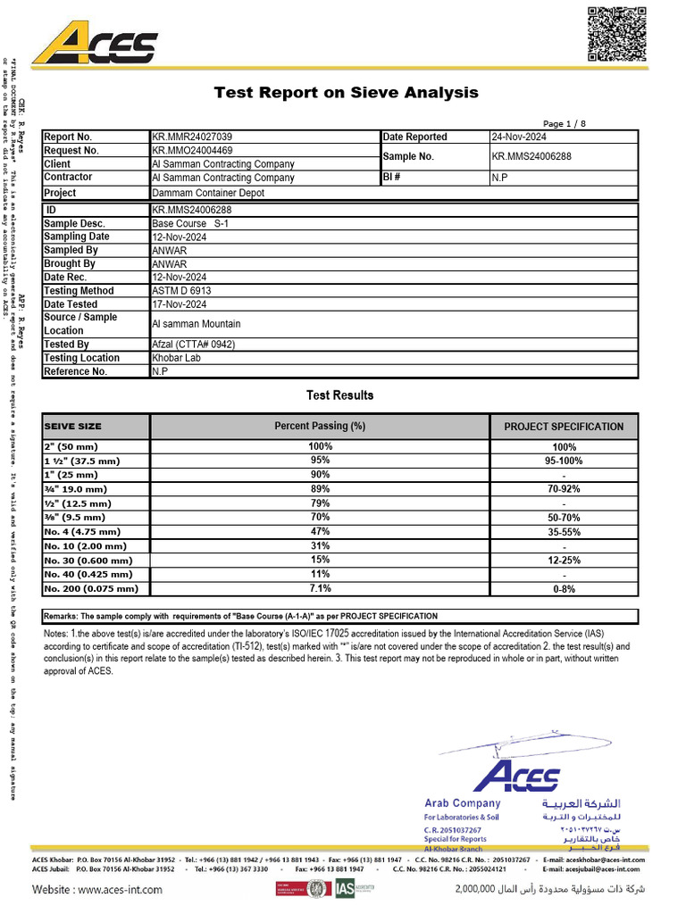 Approved Checked KR - MMR24027039 | PDF | Specification (Technical ...