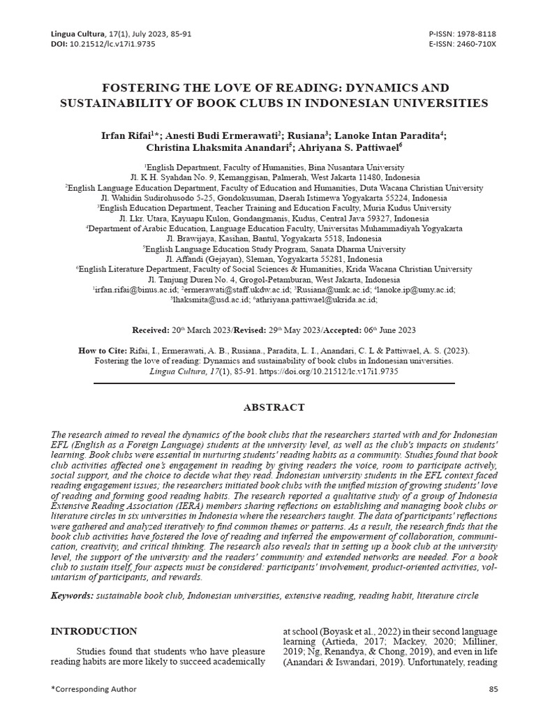 Fostering The Love of Reading | PDF | Literacy | Data