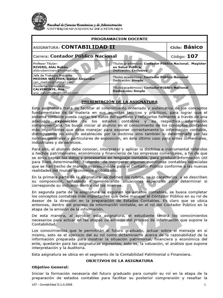 Contabilidad 2 | PDF | Contabilidad | Estado financiero