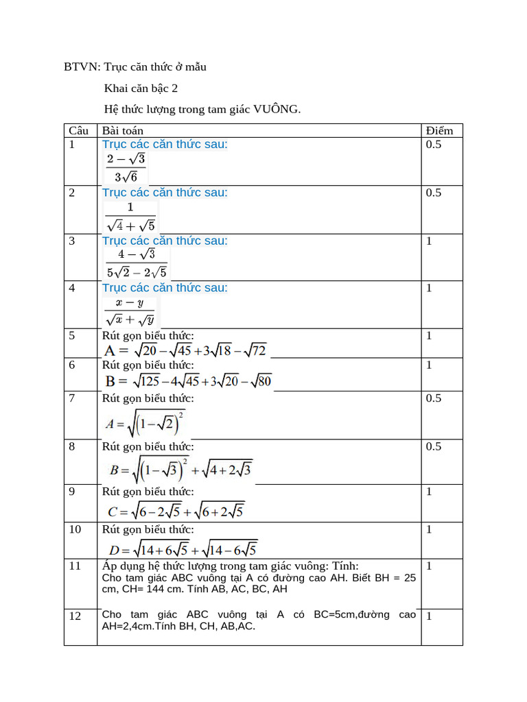 BTVN Đức Phát | PDF