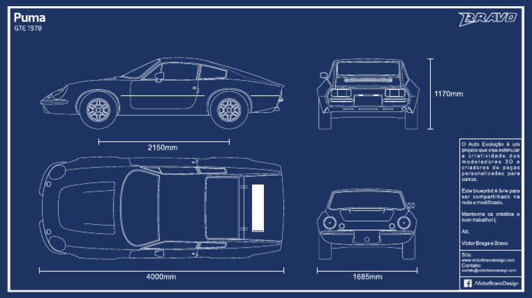 Blueprint Puma GTE 1978 | PDF