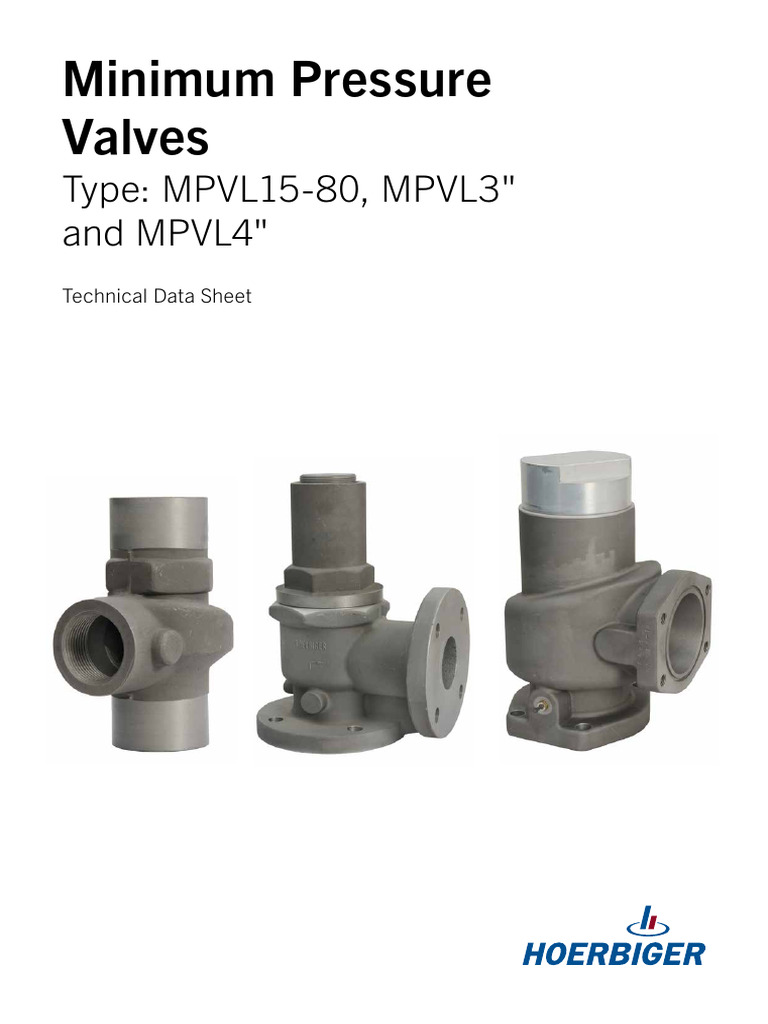 Minimum-Pressure-Valves Technical-Data-Sheet A4 RGB EN 2024 | PDF ...