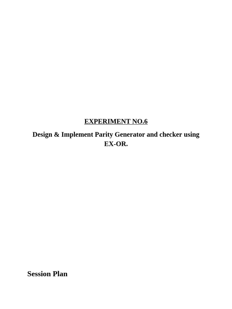 EXP-6 | PDF | Error Detection And Correction | Electronics