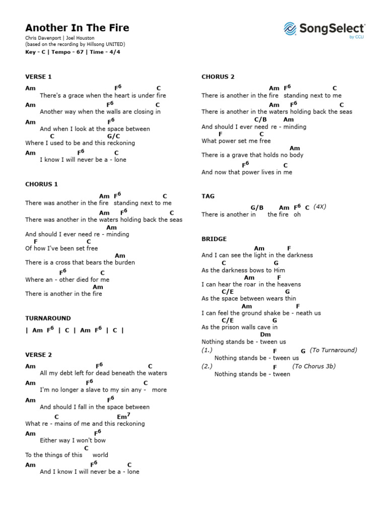 Another in The Fire-chords-C | PDF