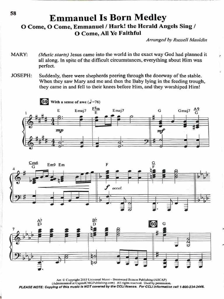 8. Emmanuel is Born Medley | PDF