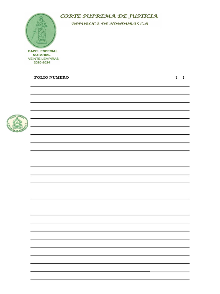 Papel Verde Con Renglones y Medidas | PDF