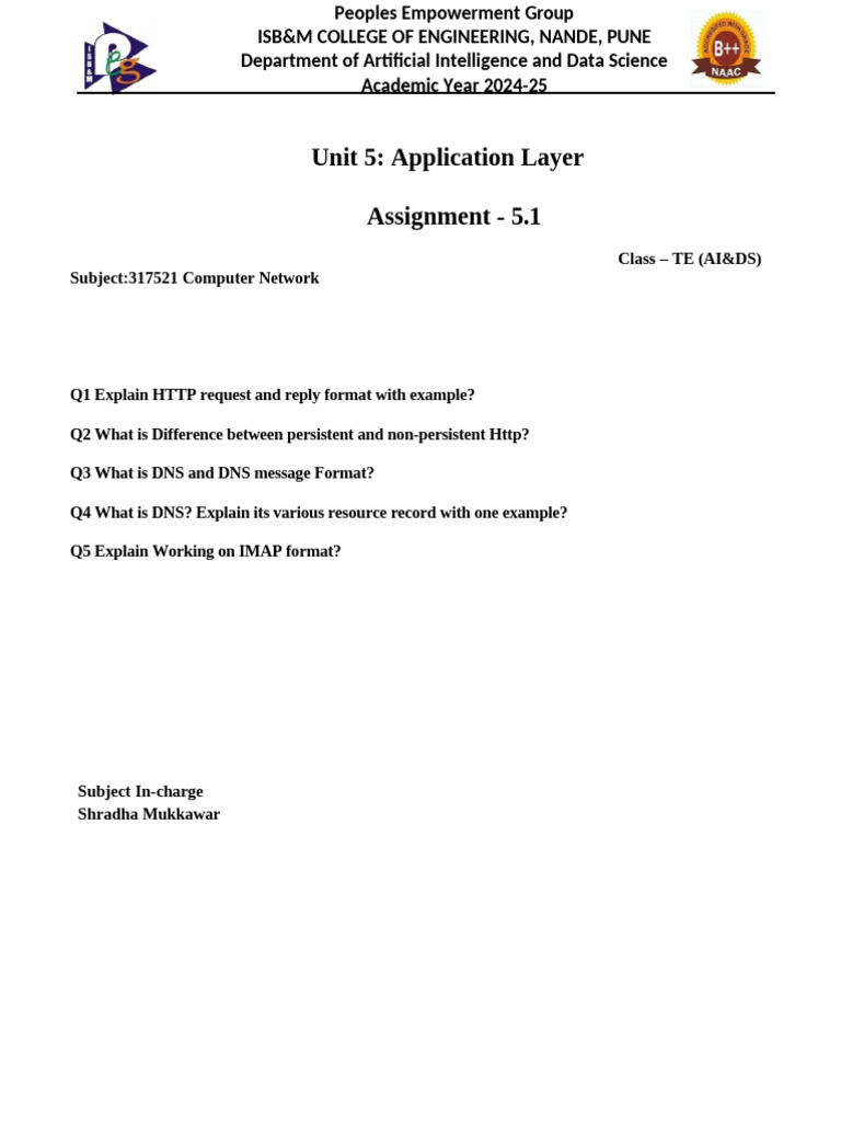 Assignment 5 | PDF | File Transfer Protocol | Domain Name System