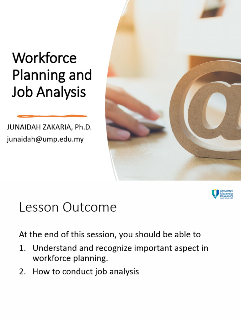 Topic 5 - Workforce Planning and Job Analysis | PDF | Human Resource ...