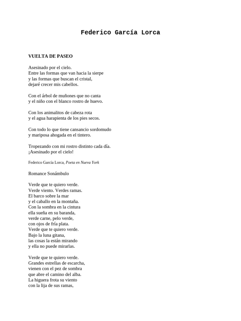 Federico García Lorca | PDF