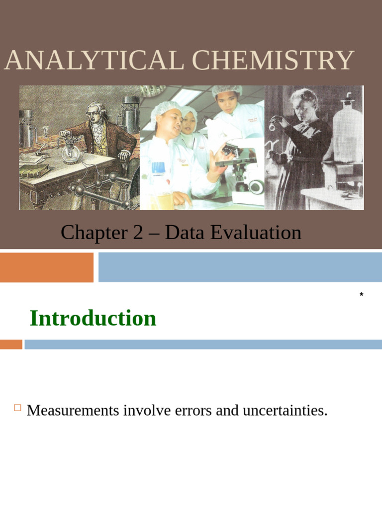 Chapter 2 Evaluation Analytical Data (Izirwan) (1) | PDF | Accuracy And Precision ...