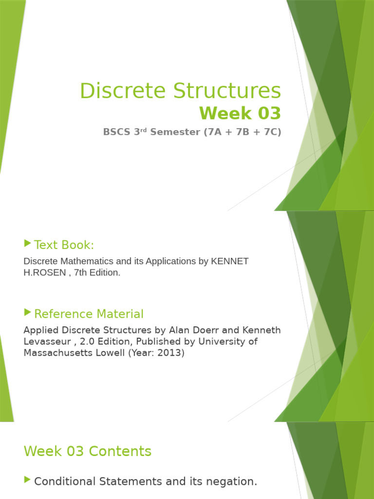 Conditional Statements in Discrete Mathematics | PDF | If And Only If ...