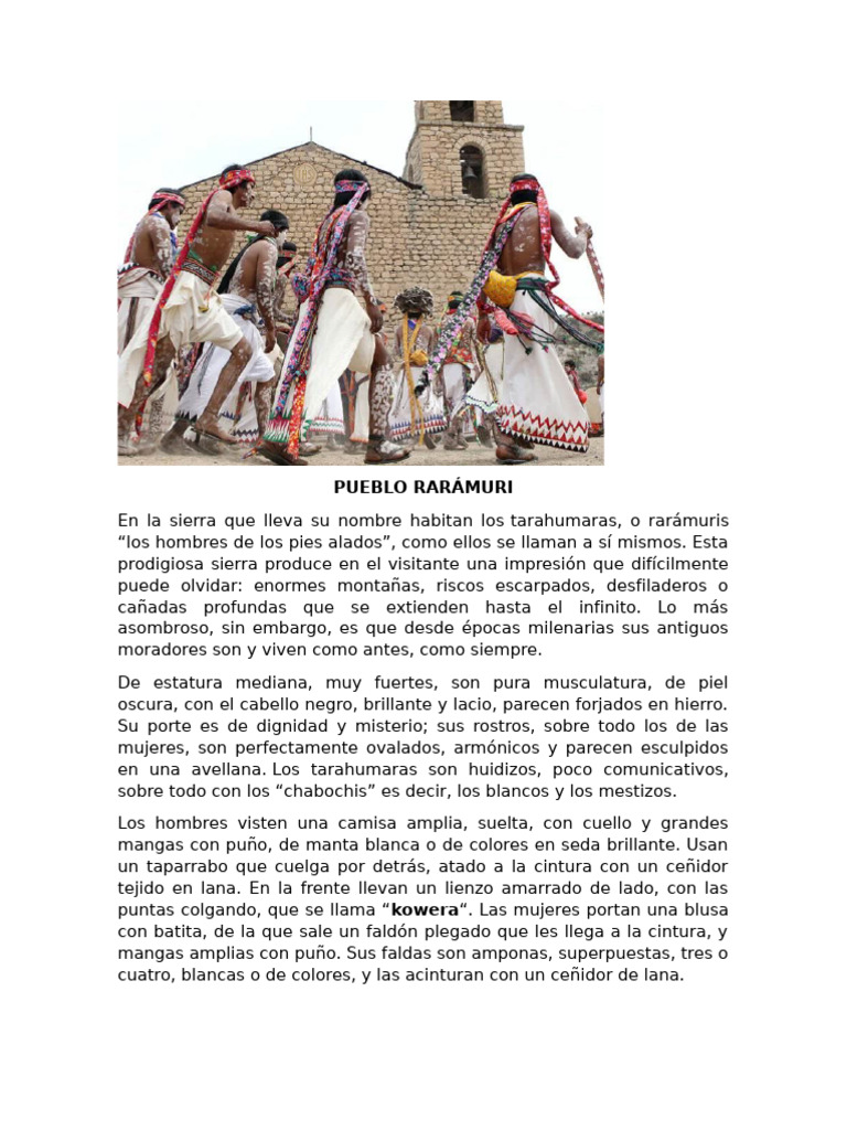 Pueblo Rarámuri | PDF