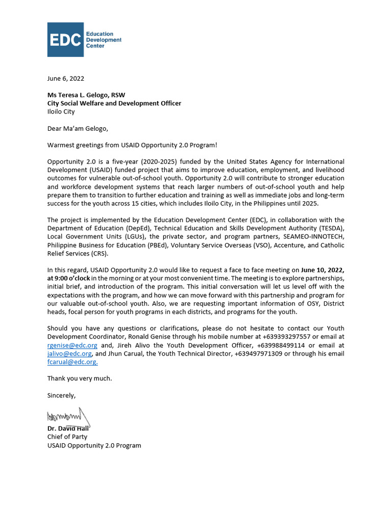 CSWDO - Ms Teresa L. Gelogo, RSW | PDF