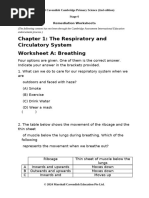 Grade 6 Cambridge Science. The Circulatory System | PDF
