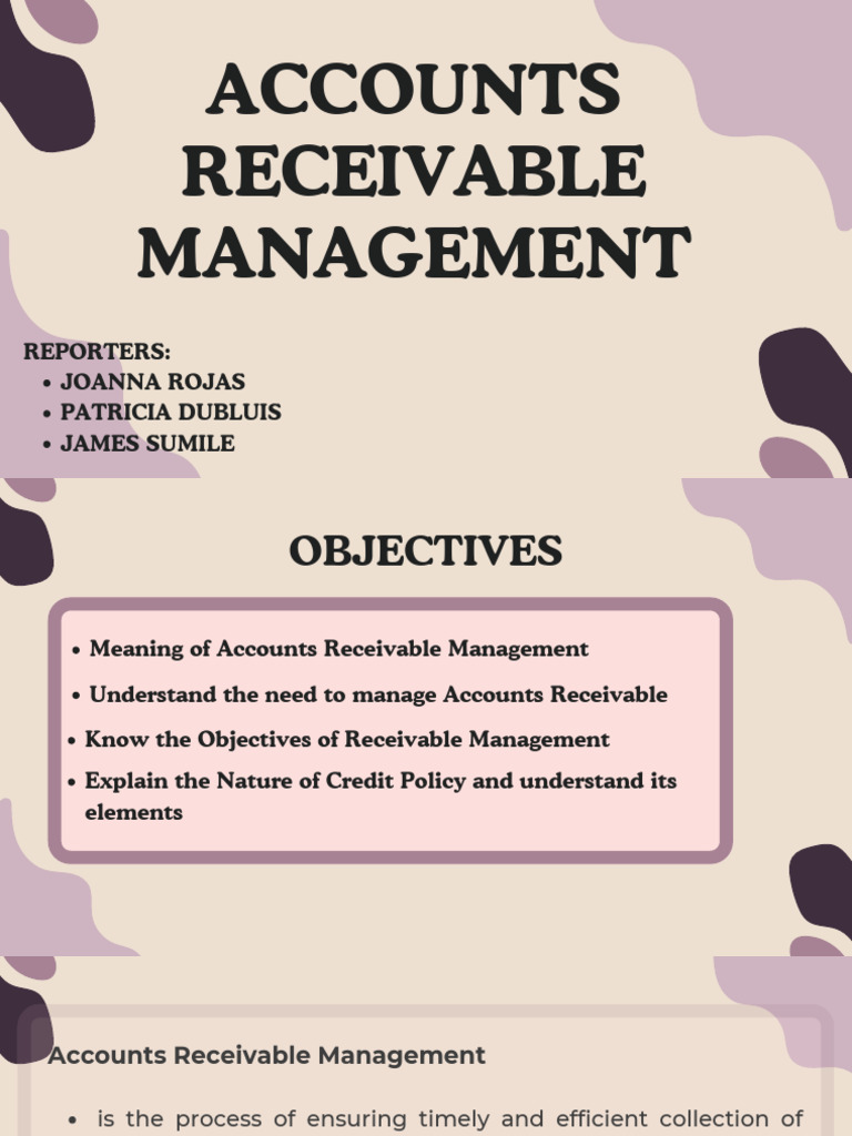 Accounts Receivable Management 1 | PDF | Credit | Finance & Money ...