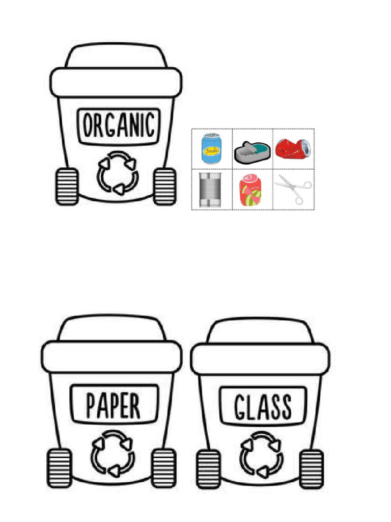 Recycle Bin Colouring | PDF