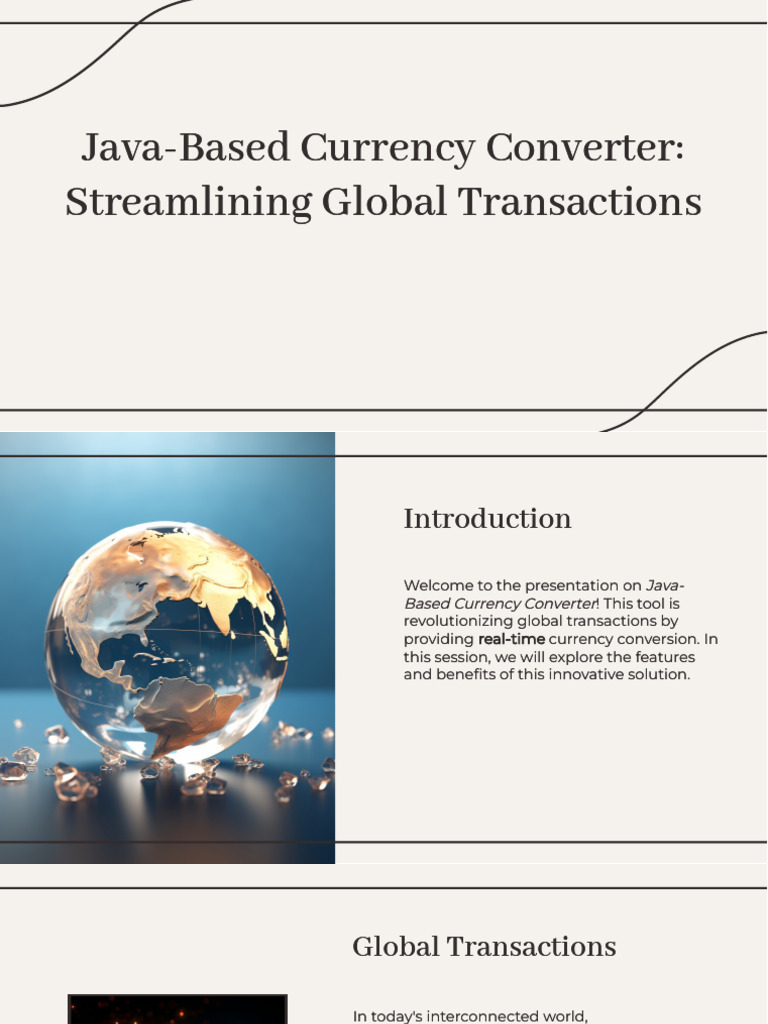 Slidesgo Java Based Currency Converter Streamlining Global Transactions 20240706161121anti | PDF
