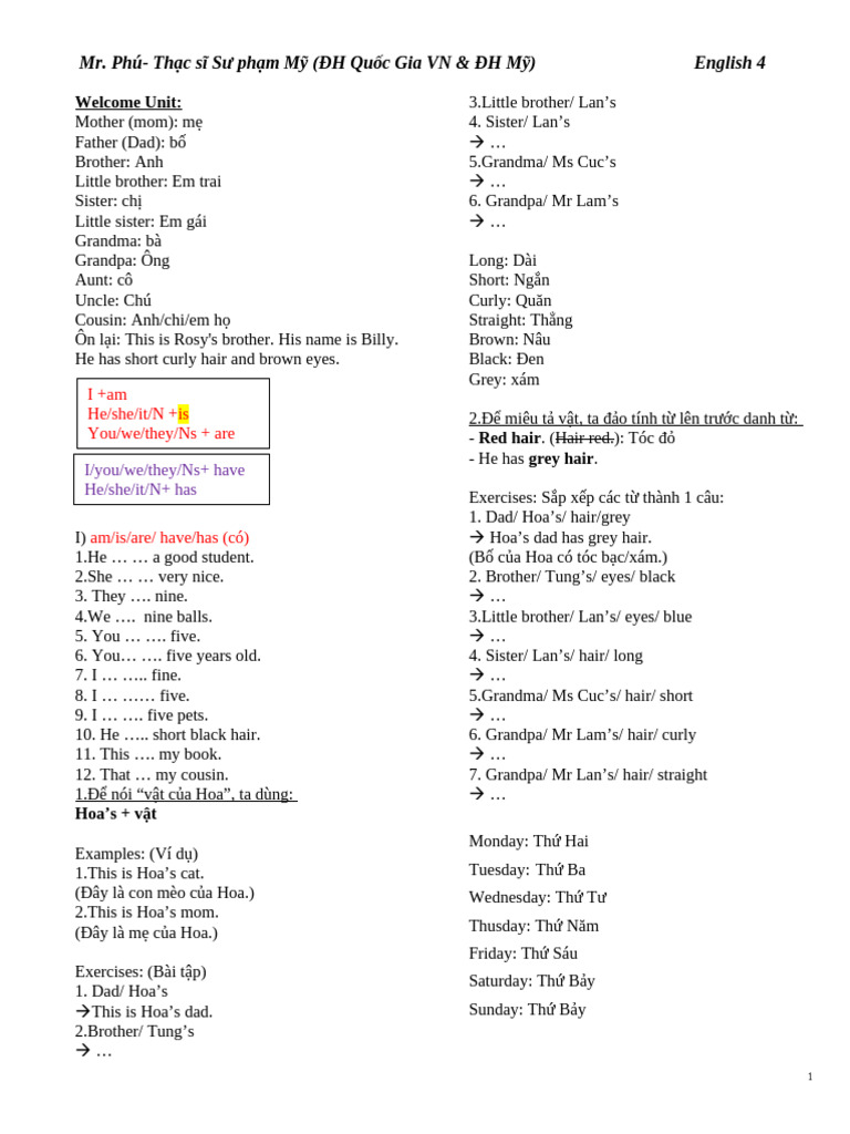 De cuong FF 4 HK1. F&f 2023 | PDF