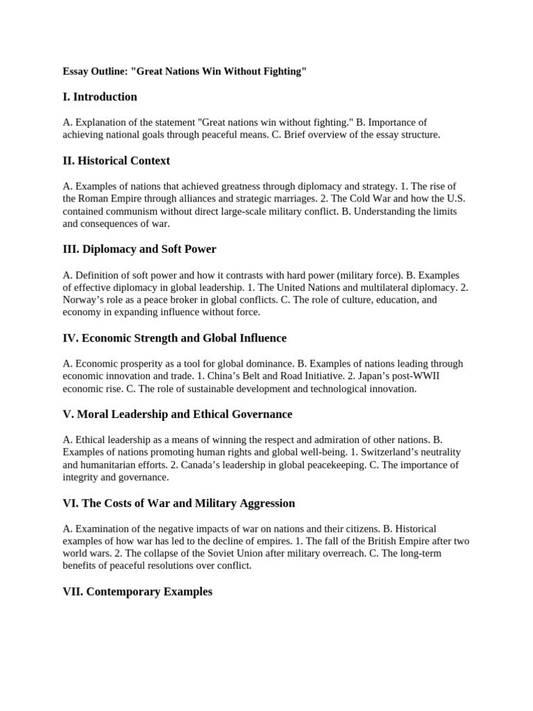 Great Nations Win Through Diplomacy | PDF | Diplomacy | Soft Power