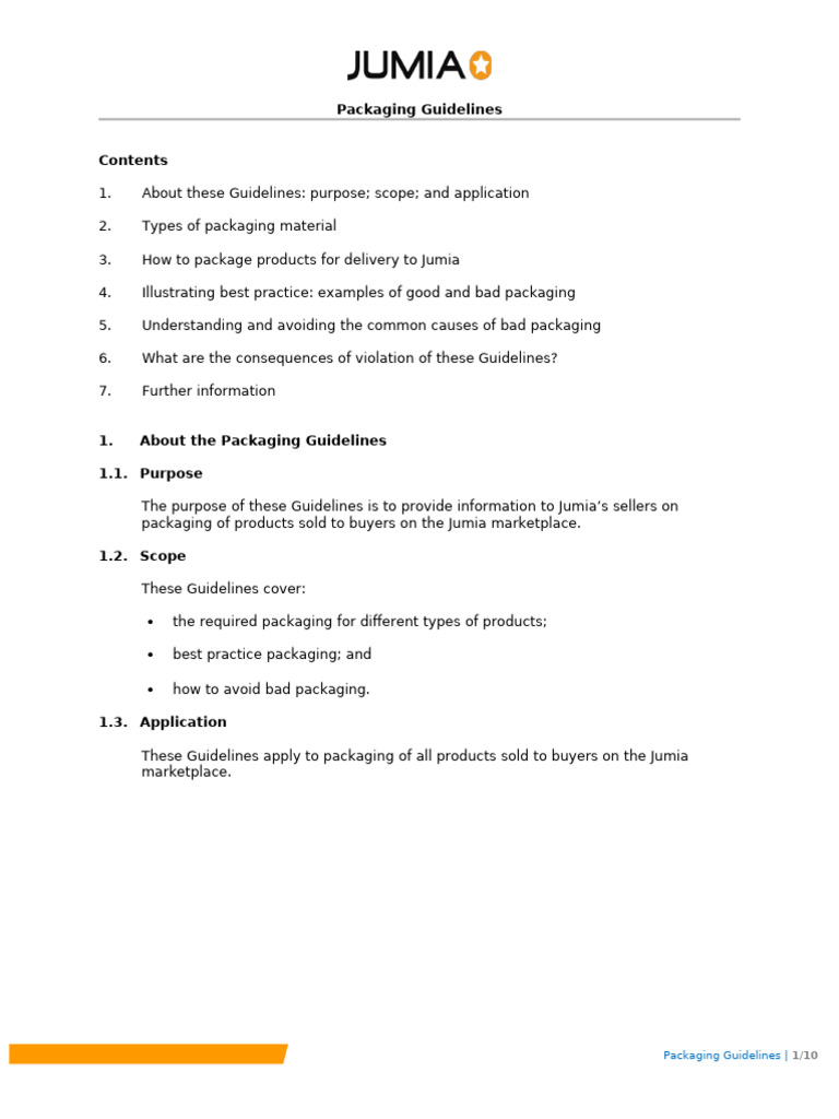 Packaging Guidelines | PDF | Home Appliance | Packaging And Labeling