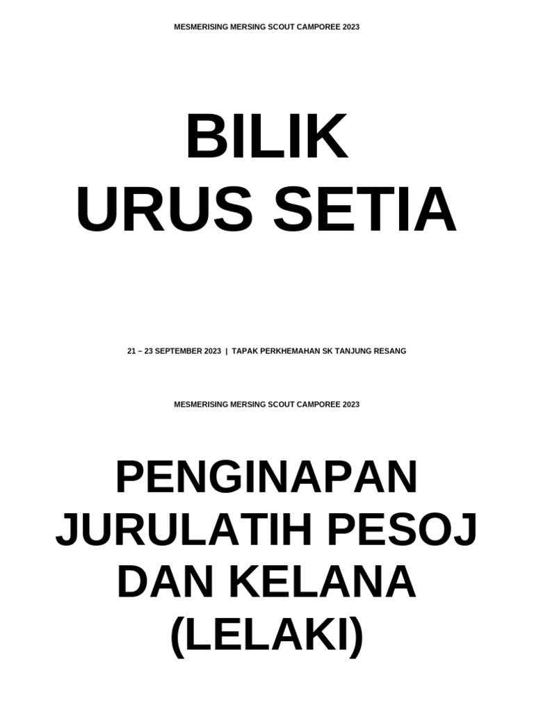 Label Bilik | PDF