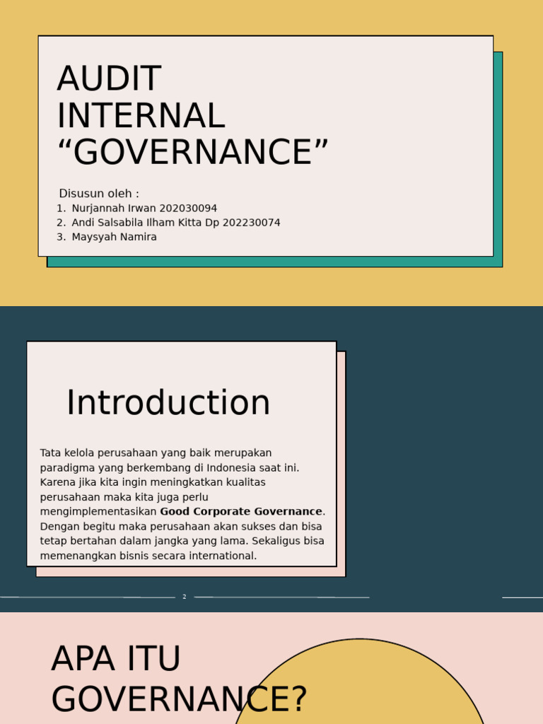 Audit Internal Governance | PDF