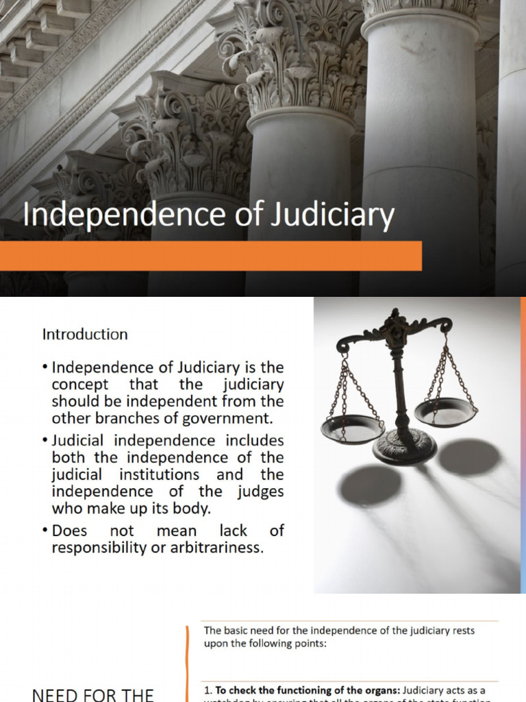 Independence of Judiciary | PDF