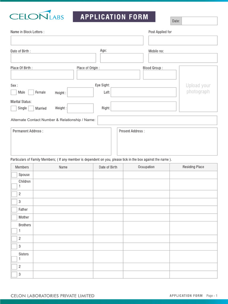 Application Form 2024 | PDF