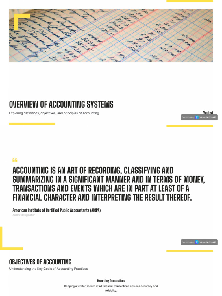 Introduction to Accounting Systems | PDF