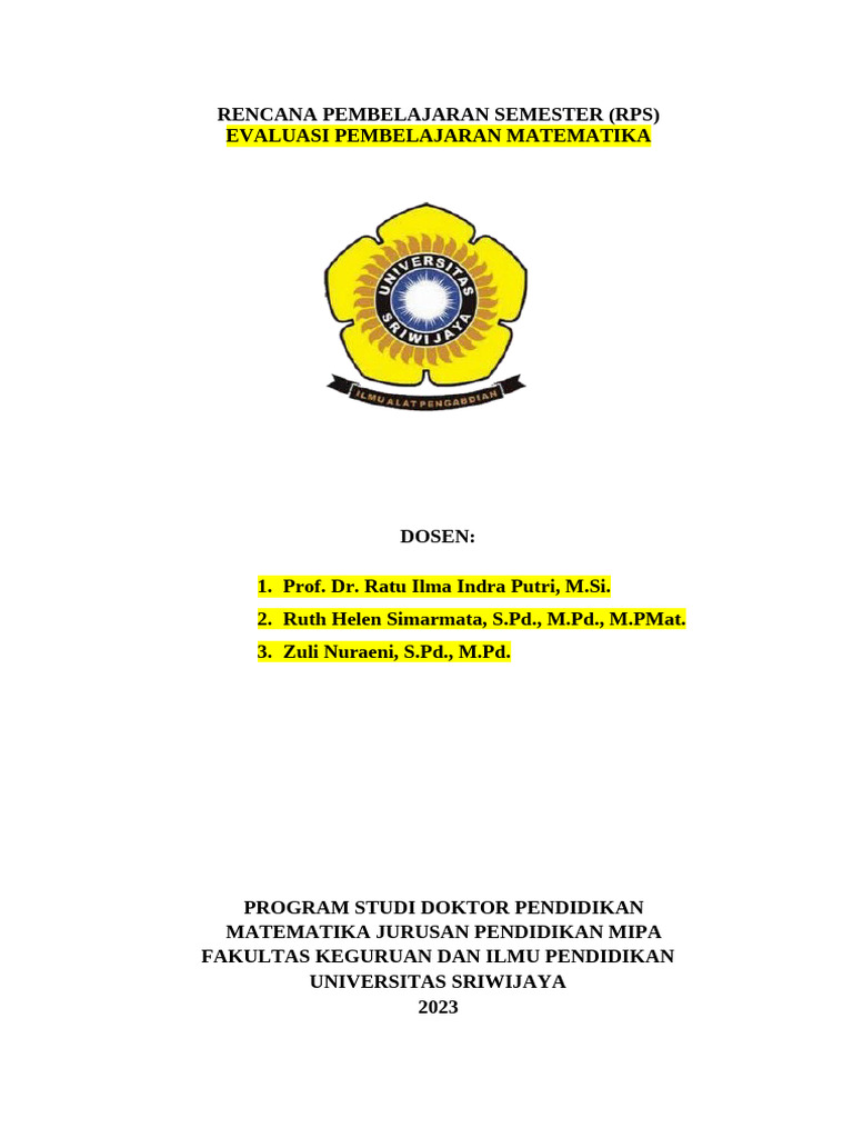 RPS Contoh | PDF