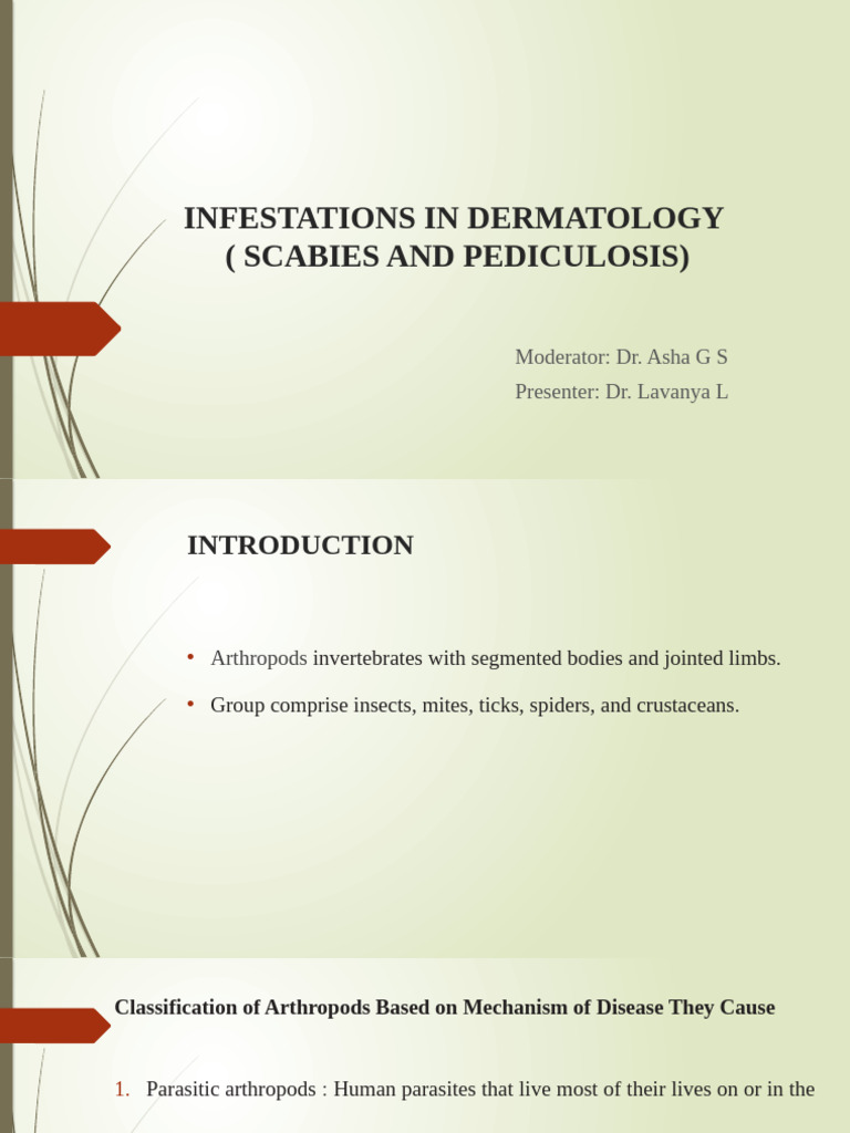 Scabies and Pediculosis 1 | PDF