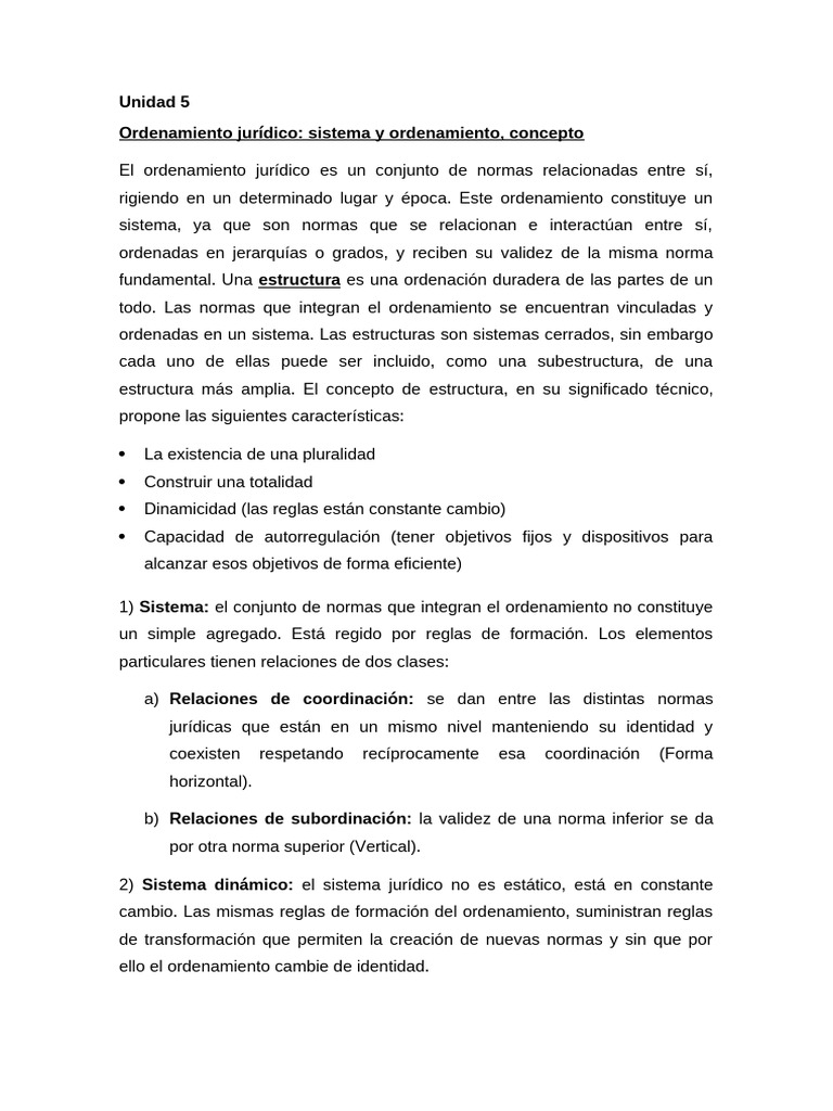 Unidad 5 Introduccion al derecho | PDF | Constitución | Proposición Unidad 5 Introduccion al derecho | PDF | Constitución | Proposición