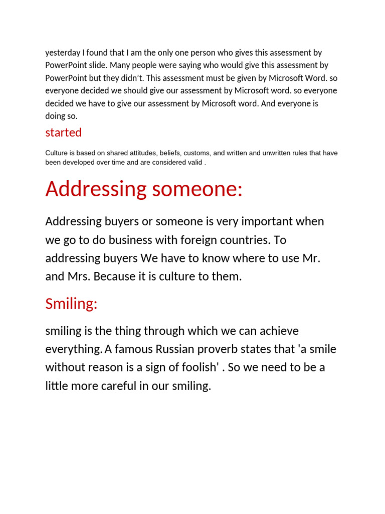 Addressing someone | PDF