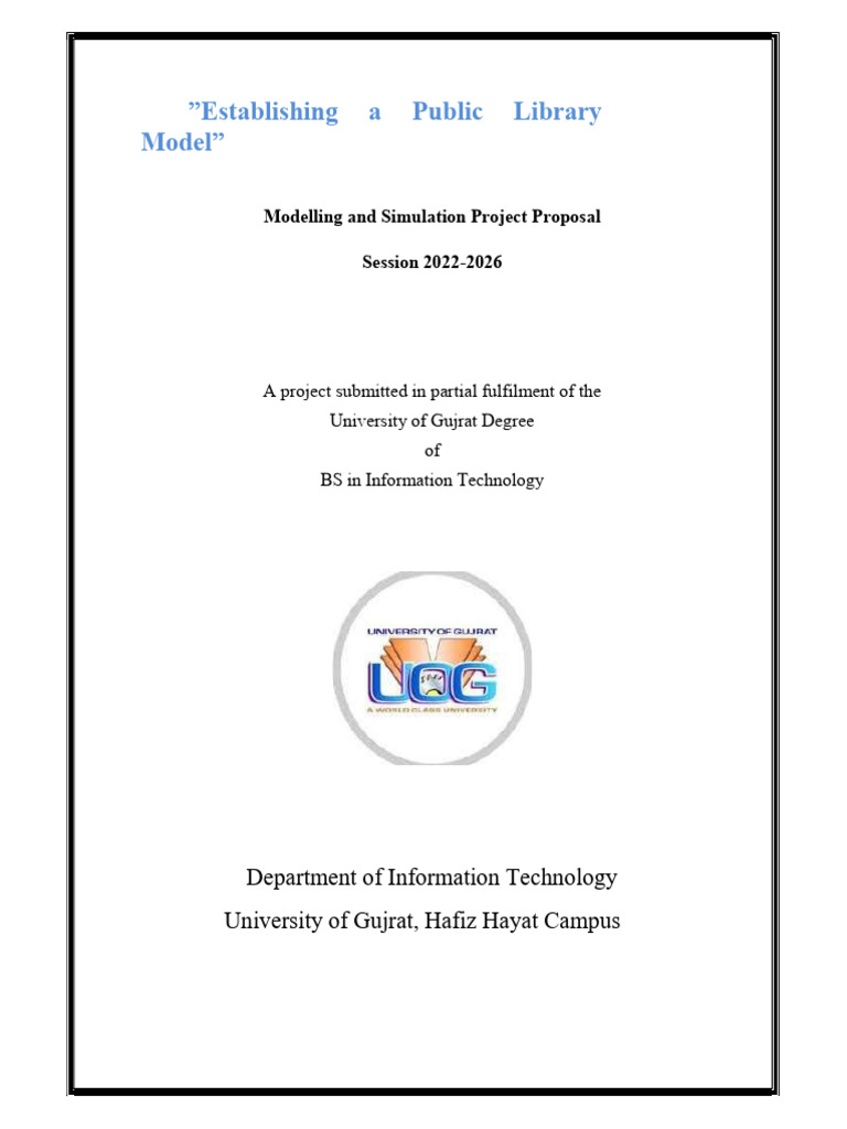 Proposal of Modeling-2 | PDF | Libraries | Public Library