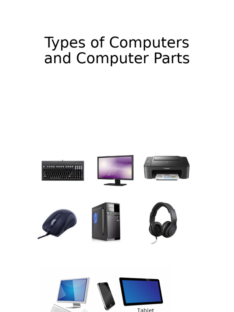 ECD Types of Computers and Computer Parts | PDF
