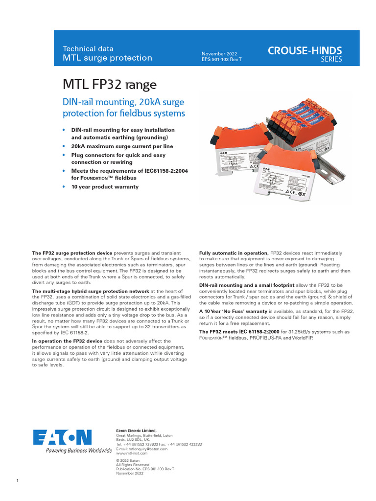 9crouse-hinds-mtl-fp32-catalog-page | PDF | Electrical Connector | Computer Engineering