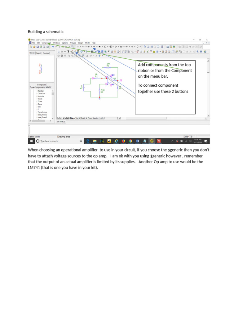 Building A Schematic On Microcap | PDF