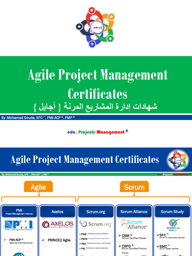 12-Agile Project Management Certificates | PDF
