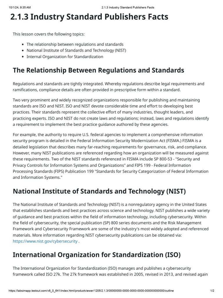 Industry Standard Publishers Facts | PDF | Computer Security | Security