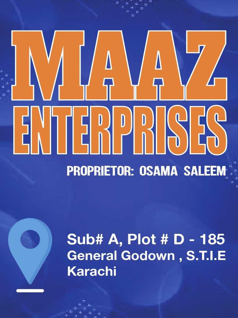 Maaz Enterprises | PDF